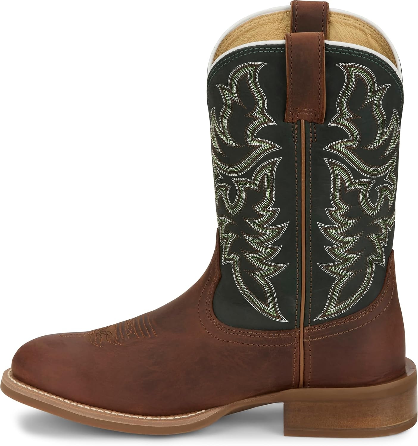 Justin Boots Mens Wild Bill Round Toe Pull On Casual Boots Mid Calf ...