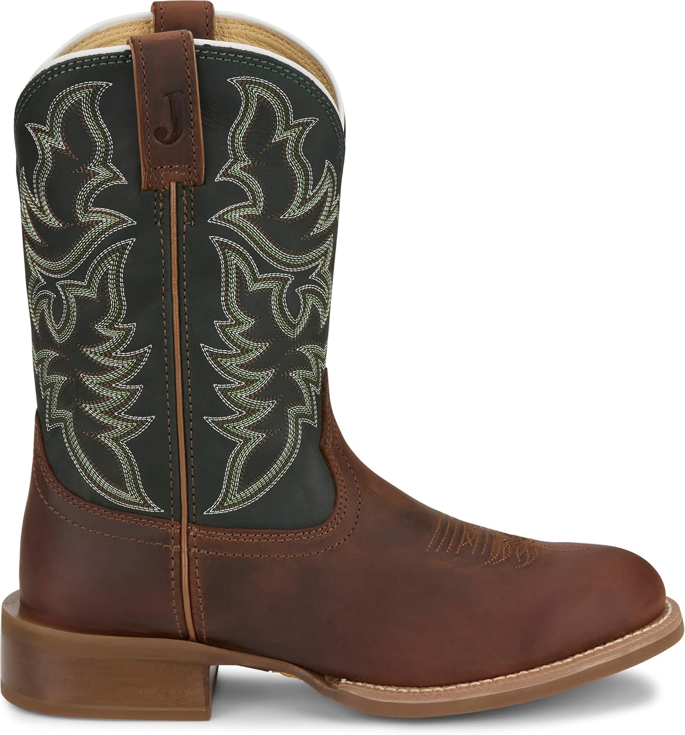 Justin Boots Mens Wild Bill Round Toe Pull On Casual Boots Mid Calf ...